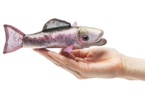 Folkmanis Rainbow Trout Finger Puppet