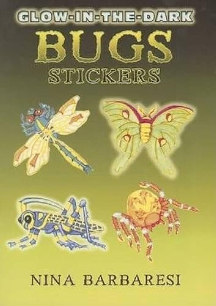 Dover Glow In The Dark Bugs Stickers