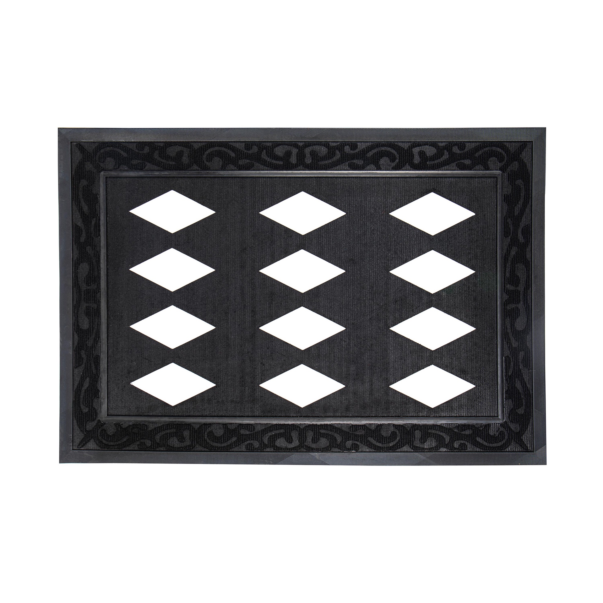 Evergreen Black Scroll Estate Sassafras Mat Tray