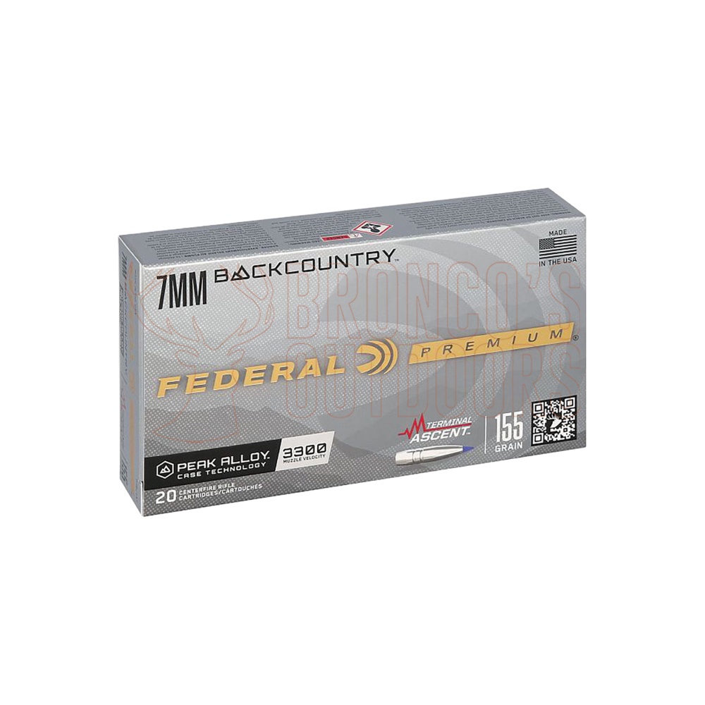 Federal 7mm Backcountry 155gr Terminal Ascent 20 Rounds » Bronco's Outdoors