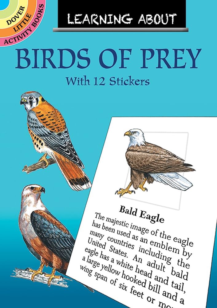 Dover Learning About Birds of Prey with12 Stickers