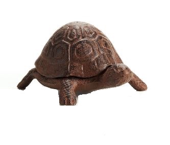 GiftCraft Cast Iron Key Hider Turtle Design