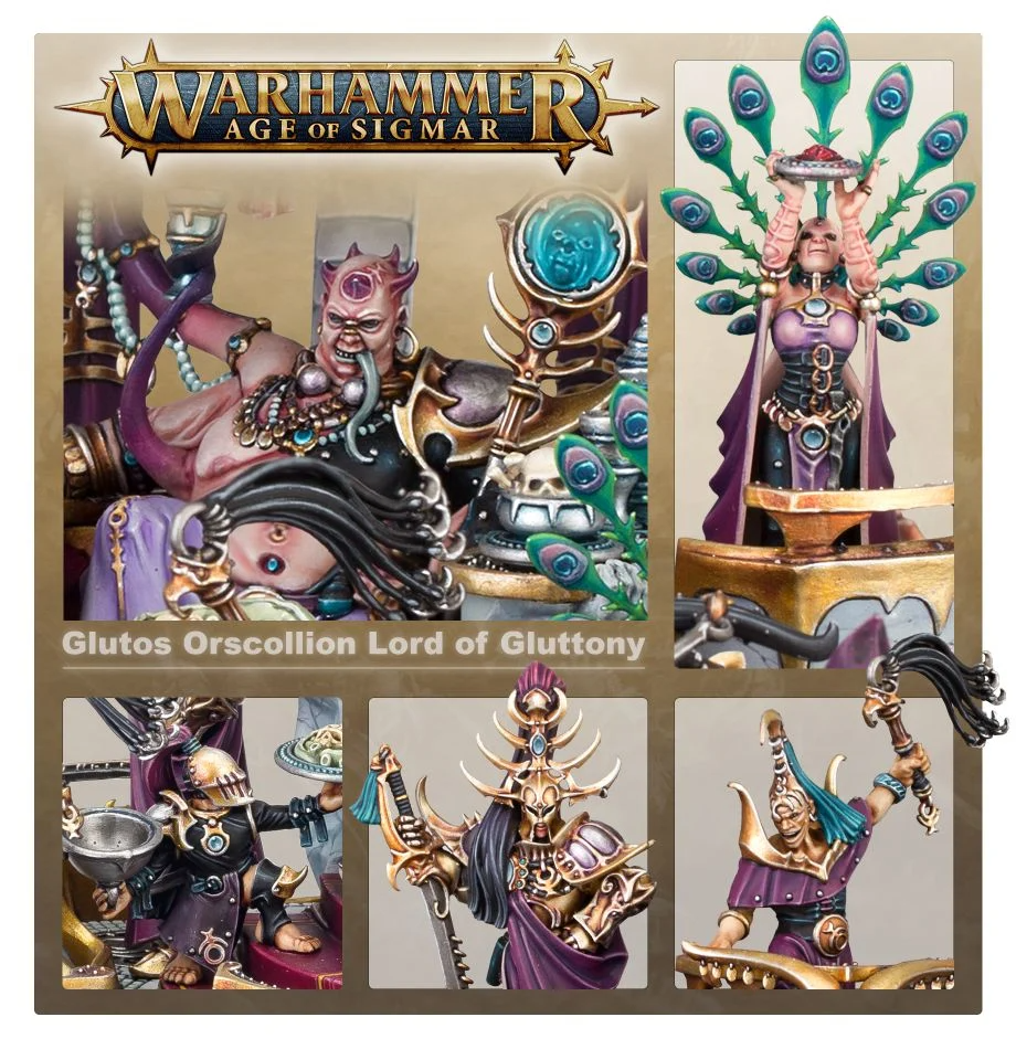 HEDONITES OF SLAANESH: GLUTOS ORSCOLLION, LORD OF GLUTTONY :: Hobby Master