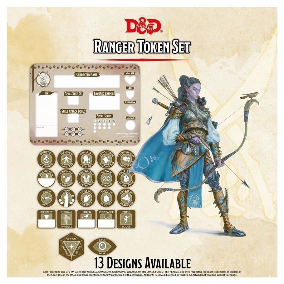 DUNGEONS AND DRAGONS: CLASS TOKEN SET – RANGER :: Hobby Master