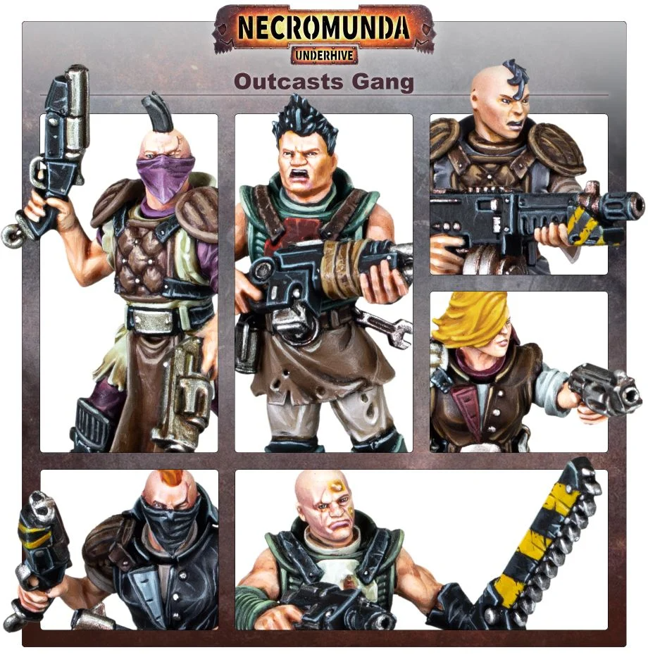 NECROMUNDA: UNDERHIVE OUTCASTS GANG :: Hobby Master