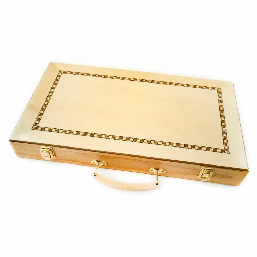 LPG WOODEN FOLDING BACKGAMMON CASE 45CM :: Hobby Master