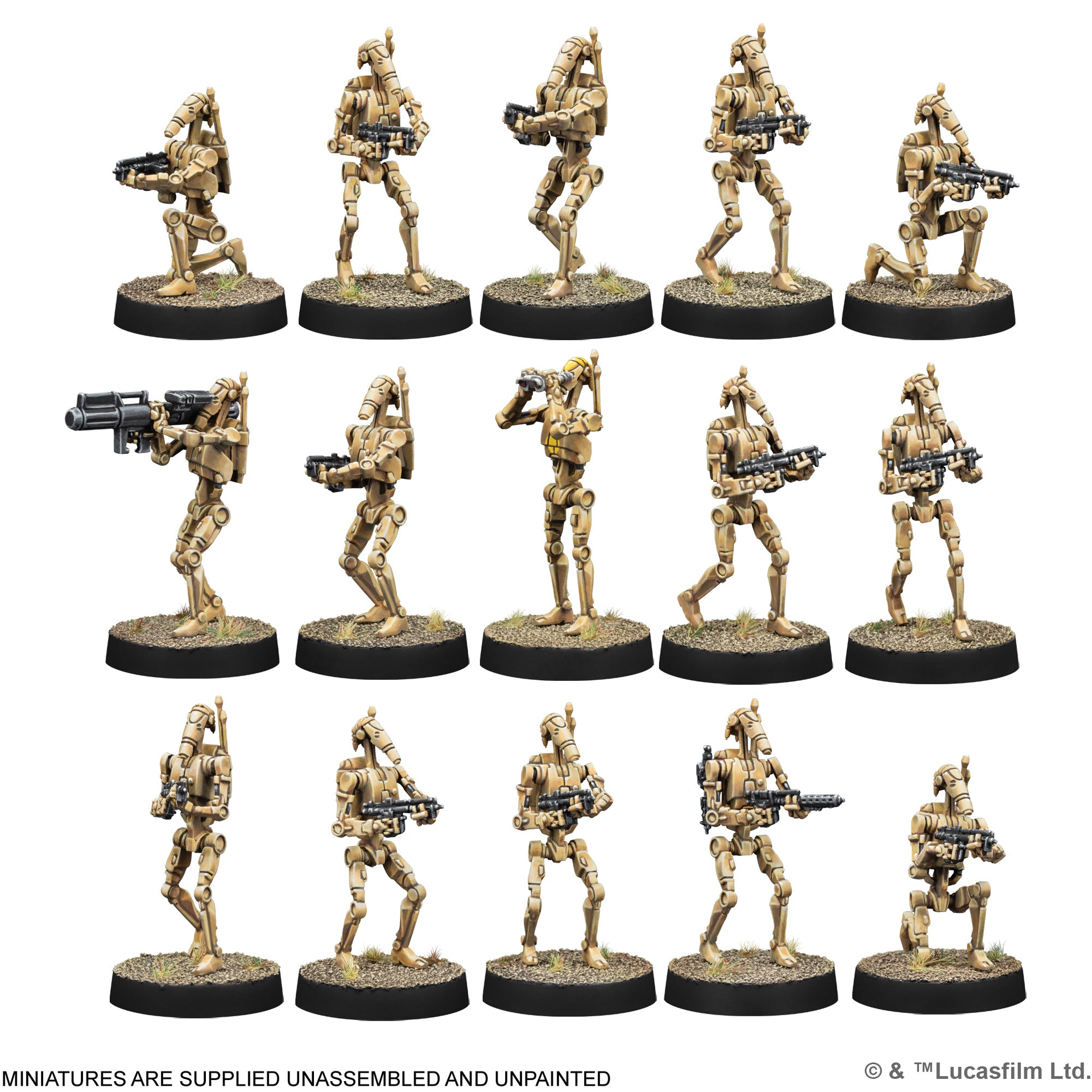 STAR WARS: LEGION – B1 BATTLE DROIDS :: Hobby Master