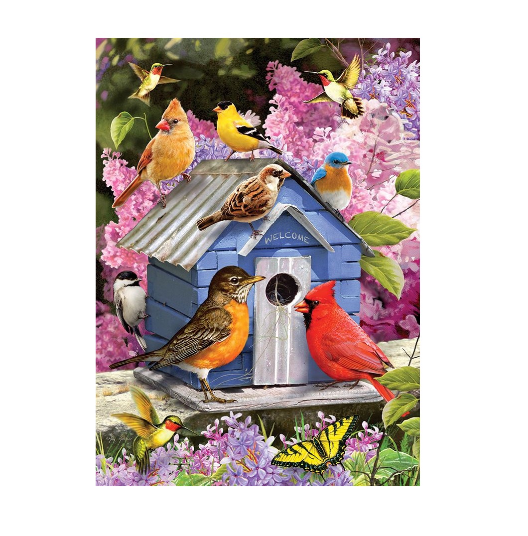 Cobble Hill 500 Piece Puzzle - Spring Birdhouse