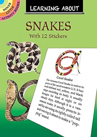 Dover Learning About Snakes with 12 Stickers