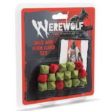 WEREWOLF: THE APOCALYPSE RPG - DICE AND FORM CARD SET :: Hobby Master